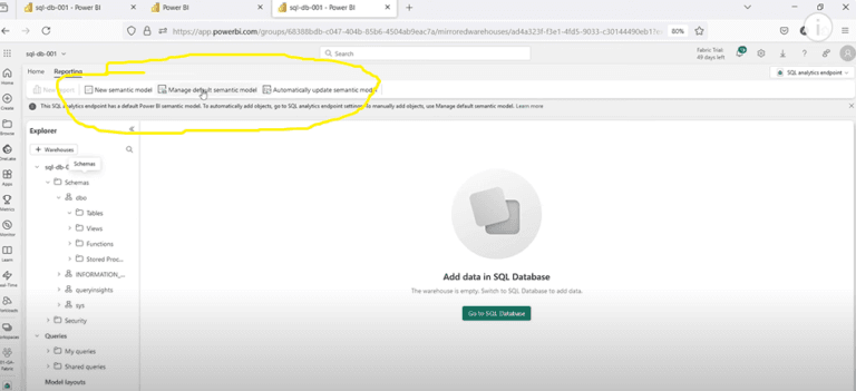 How to Create and Manage SQL Database in Microsoft Fabric