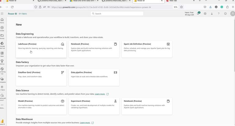 Microsoft Fabric Lakehouse: Load Data with Spark Notebooks